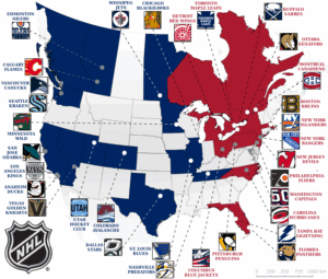 NHL Teams Map 2025 – Locations, Logos & Arena Info - Jeffthebrotherhood ...